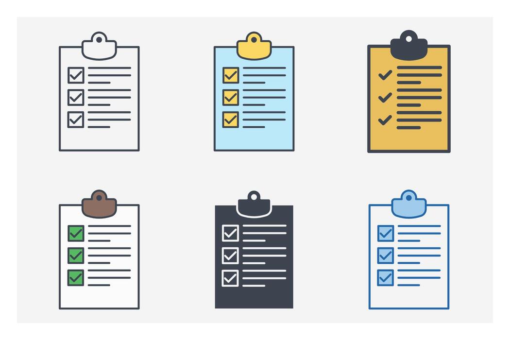Checklist Symbols Vector Art, Icons, and Graphics for Free Download