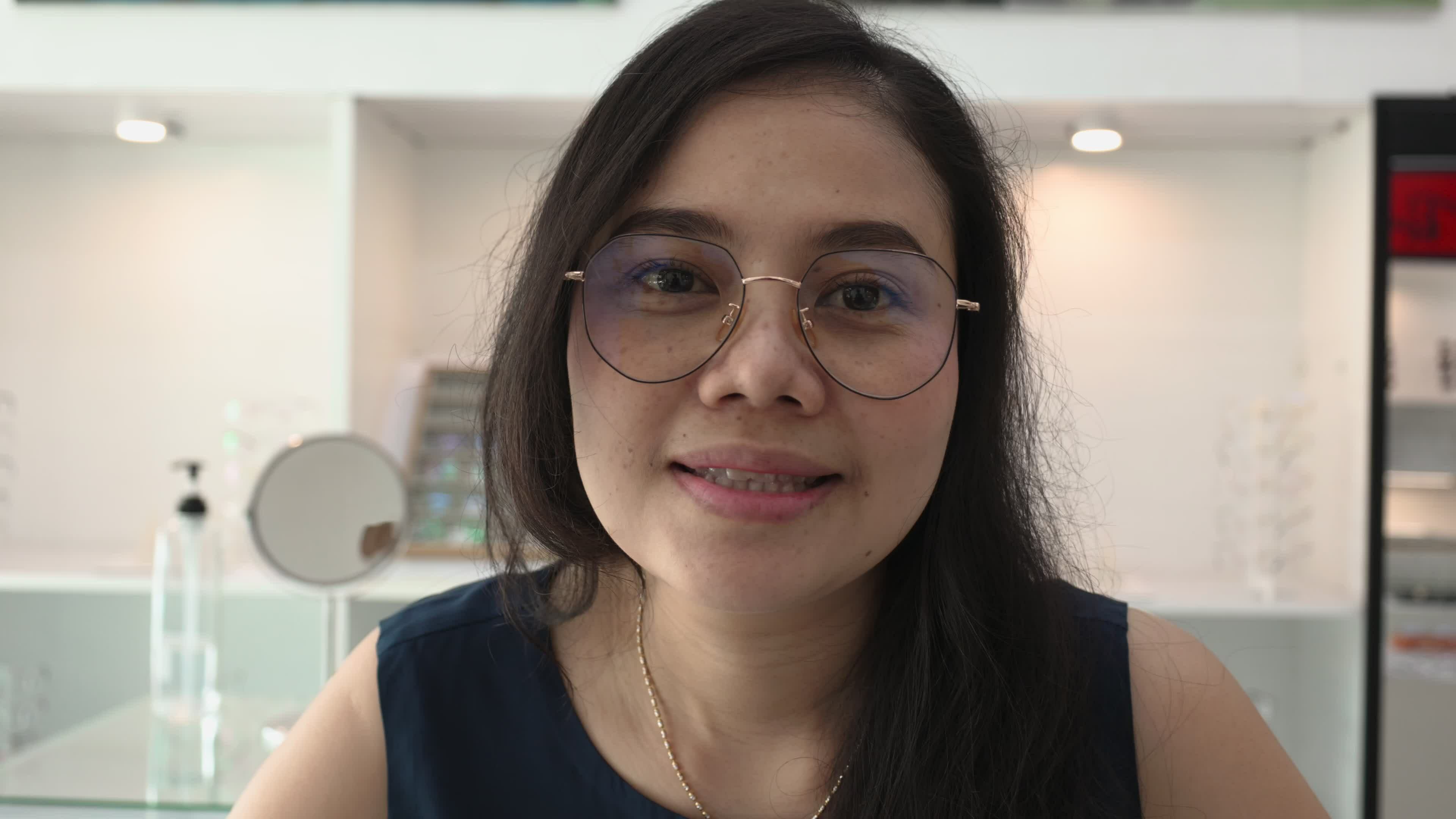People Women Wearing Glasses Woman Glasses In Eyeglasses Store 24491608 Stock Video At Vecteezy