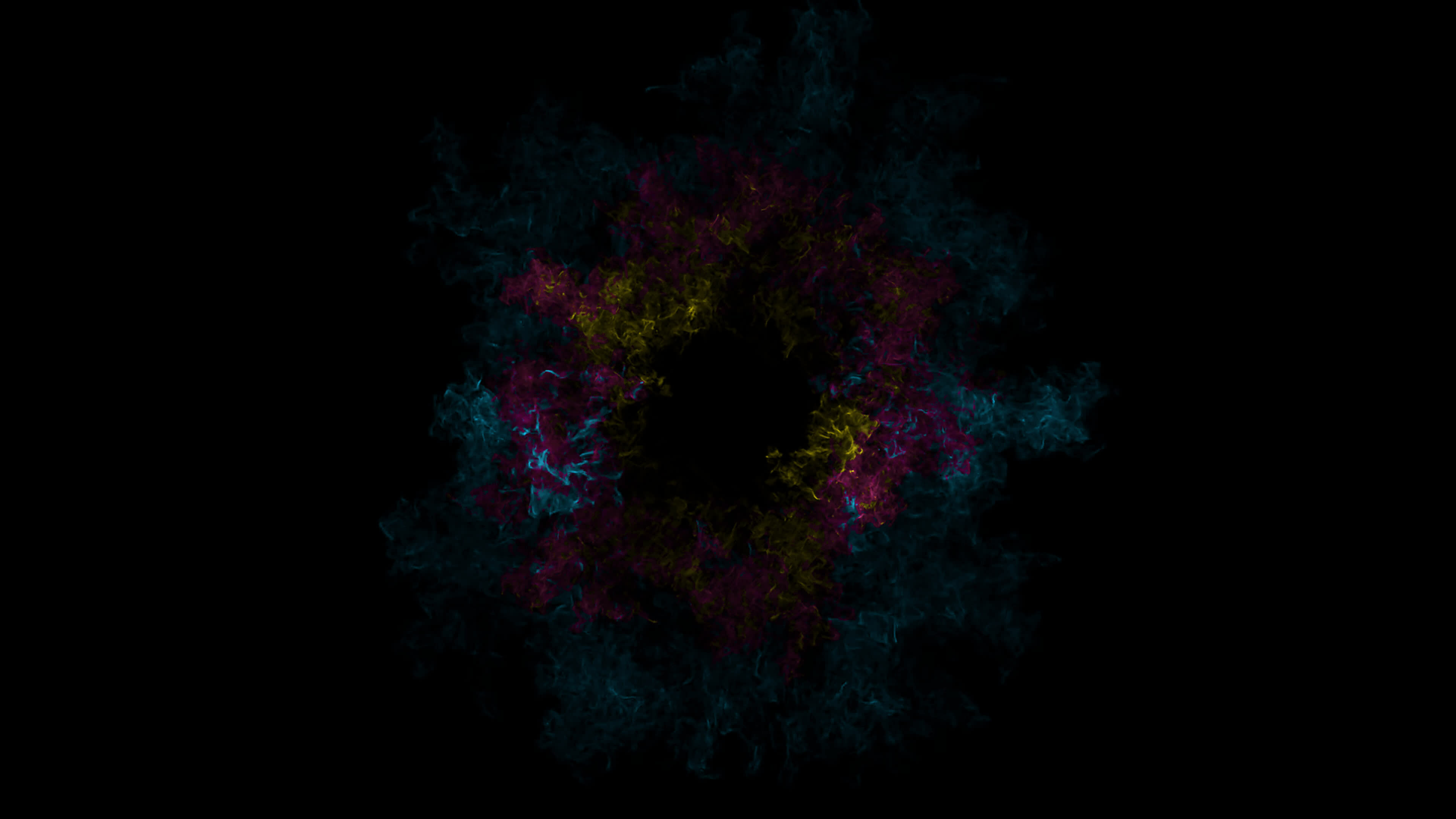 Abstract splash Fluid neon Particle Animation Colorful Digital Particles Background Loop ...