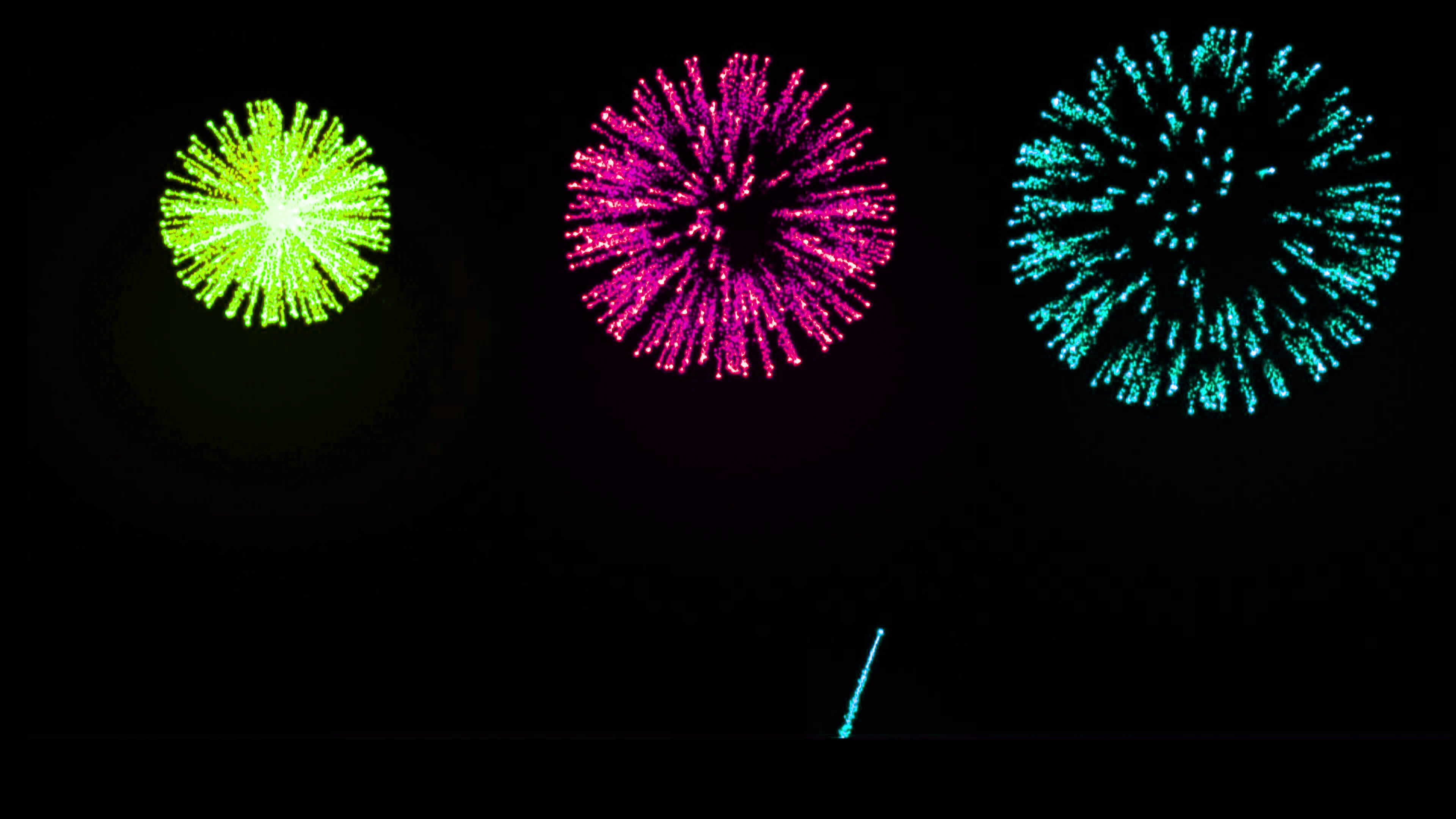 holiday firework explode New Year celebration seamless loop Animation video transparent ...