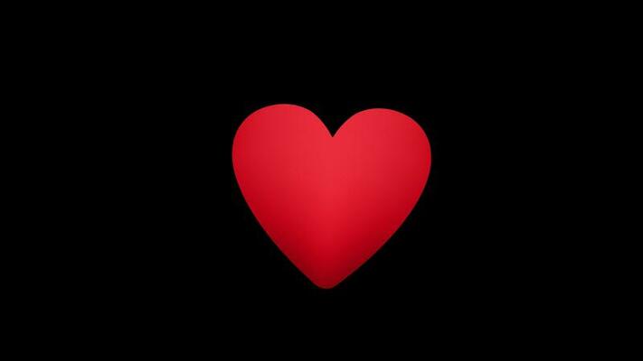 Red Heart Animation Stock Video Footage for Free Download