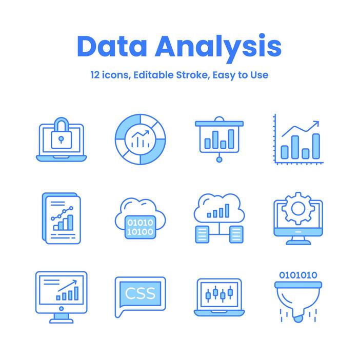 Data Analysis Logo Vector Art, Icons, and Graphics for Free Download