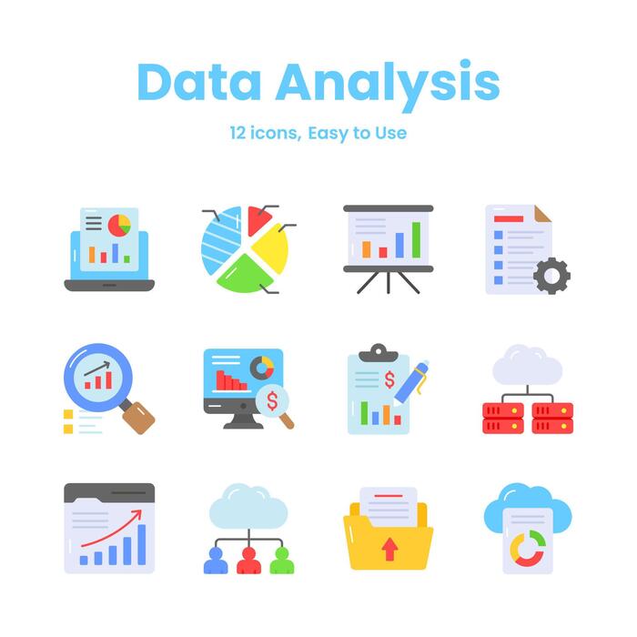 Data Analysis Vector Art, Icons, and Graphics for Free Download