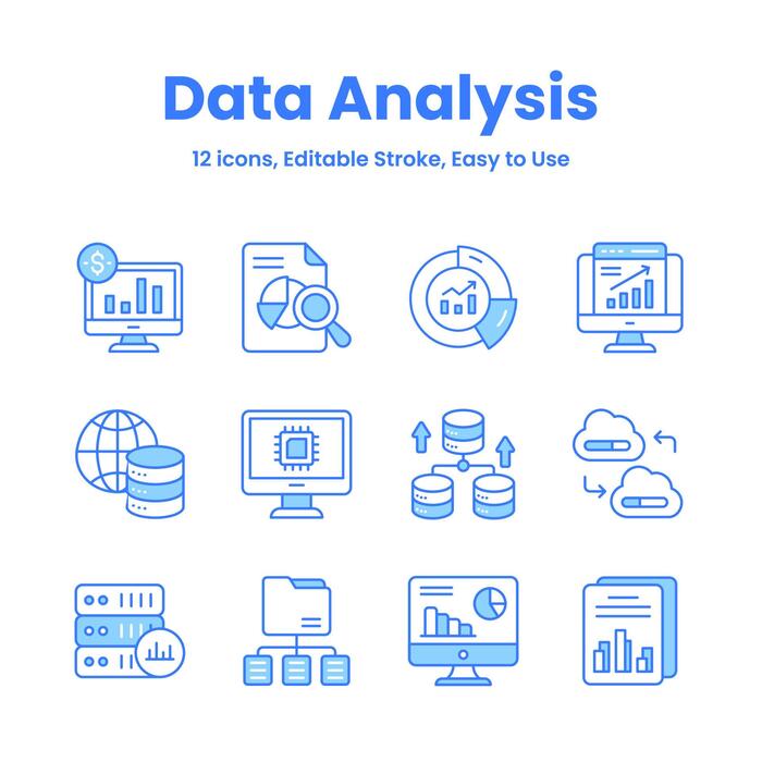 Data Analysis Logo Vector Art, Icons, and Graphics for Free Download