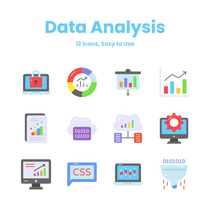 Data Analysis Logo Vector Art, Icons, and Graphics for Free Download
