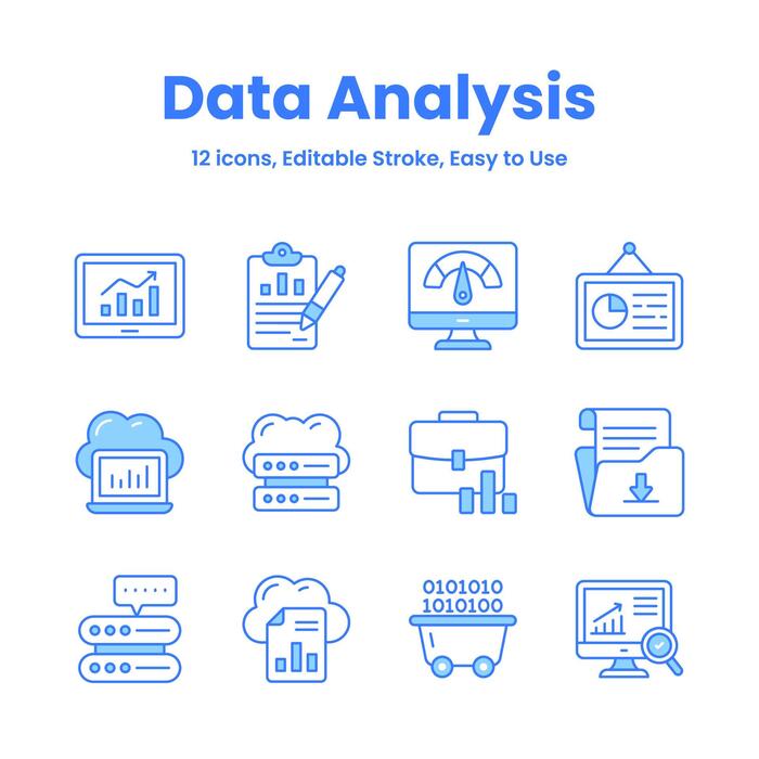 Data Analysis Logo Vector Art, Icons, and Graphics for Free Download