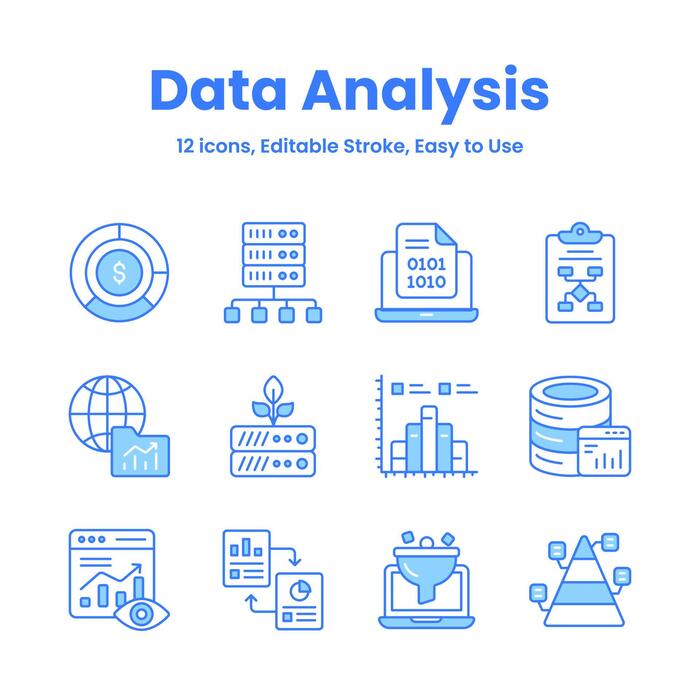Data Analysis Logo Vector Art, Icons, and Graphics for Free Download