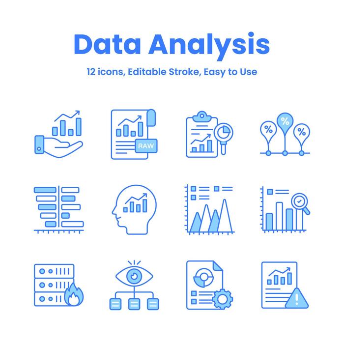Data Analysis Logo Vector Art, Icons, and Graphics for Free Download