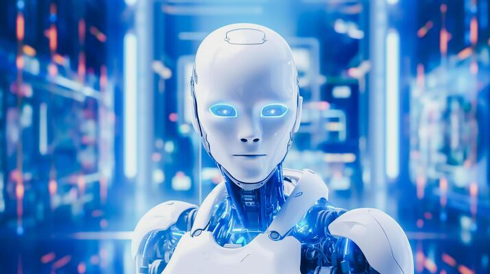 Artificial Intelligence Robot Stock Photos, Images and Backgrounds for ...