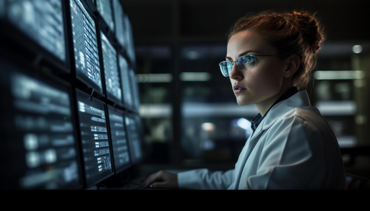 Scientist On Computer Stock Photos, Images and Backgrounds for Free ...