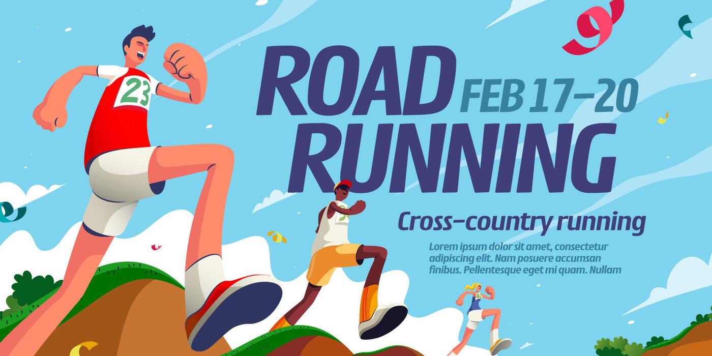 Cross Country Running Vector Art, Icons, and Graphics for Free Download