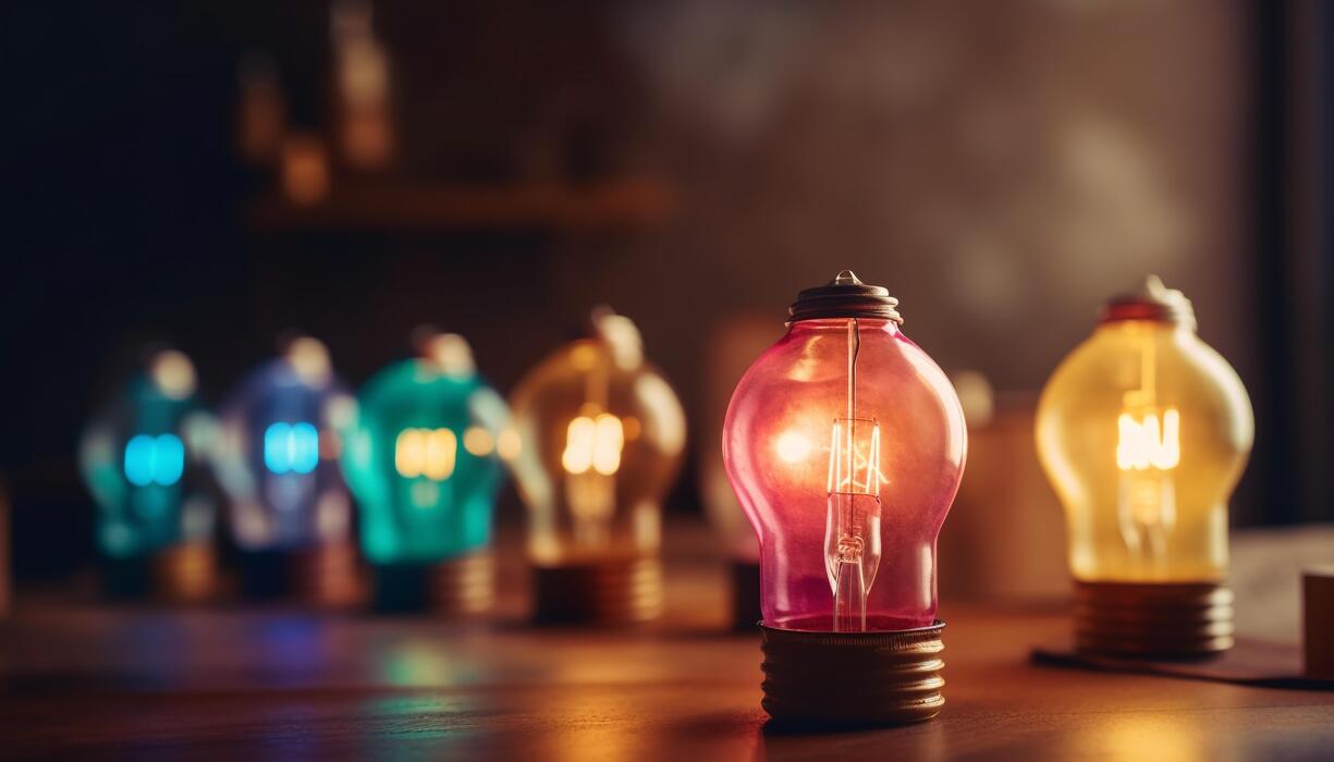 Colorful Light Bulb Stock Photos, Images and Backgrounds for Free Download