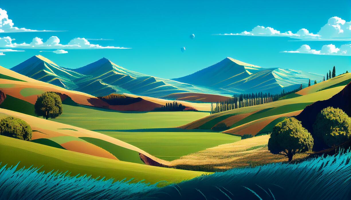 Landscape Illustration Stock Photos, Images and Backgrounds for Free ...