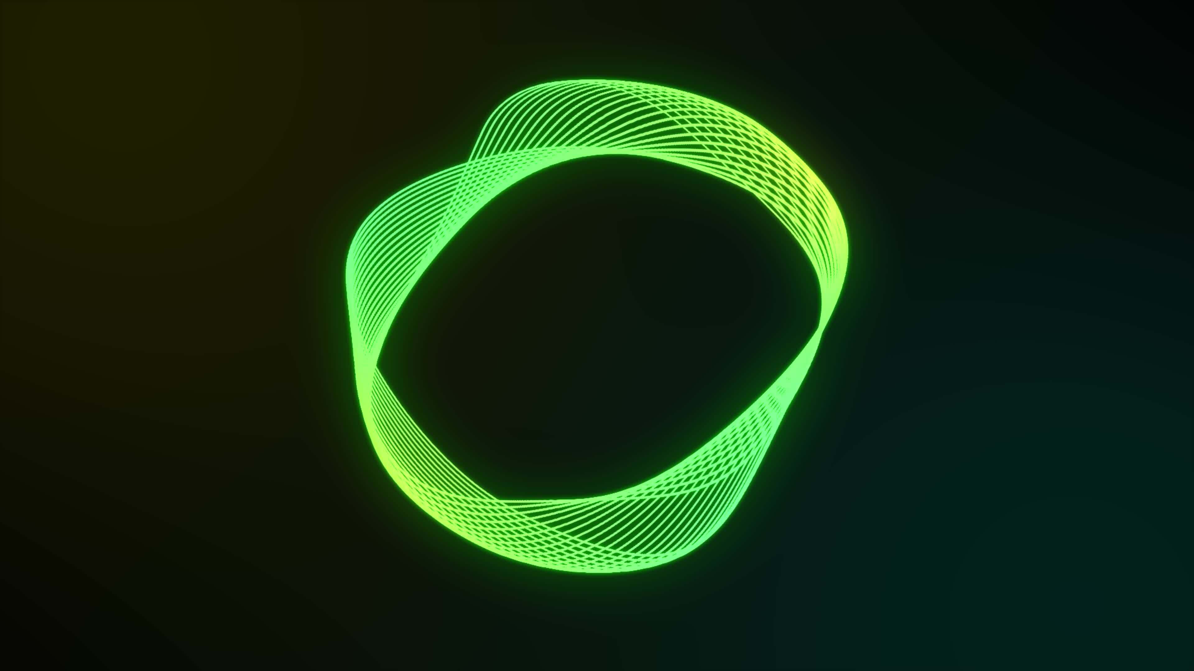 Animated Rotating Circular Green Gradient Abstract Element 24663708