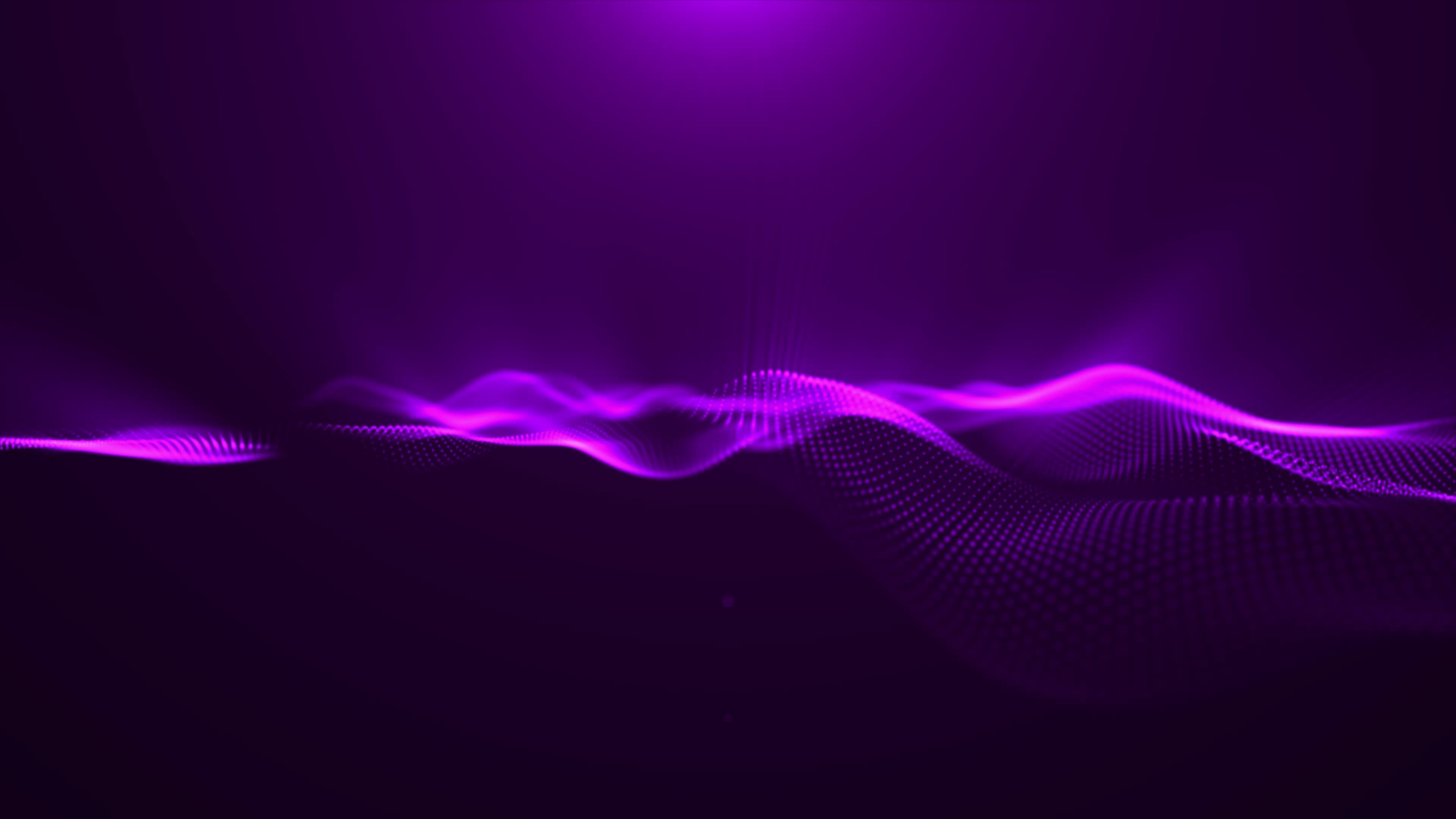 Abstract digital purple particle waves and lights animated technology background 24663709 Stock ...