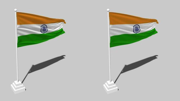 Indian Flag Animation Stock Video Footage for Free Download