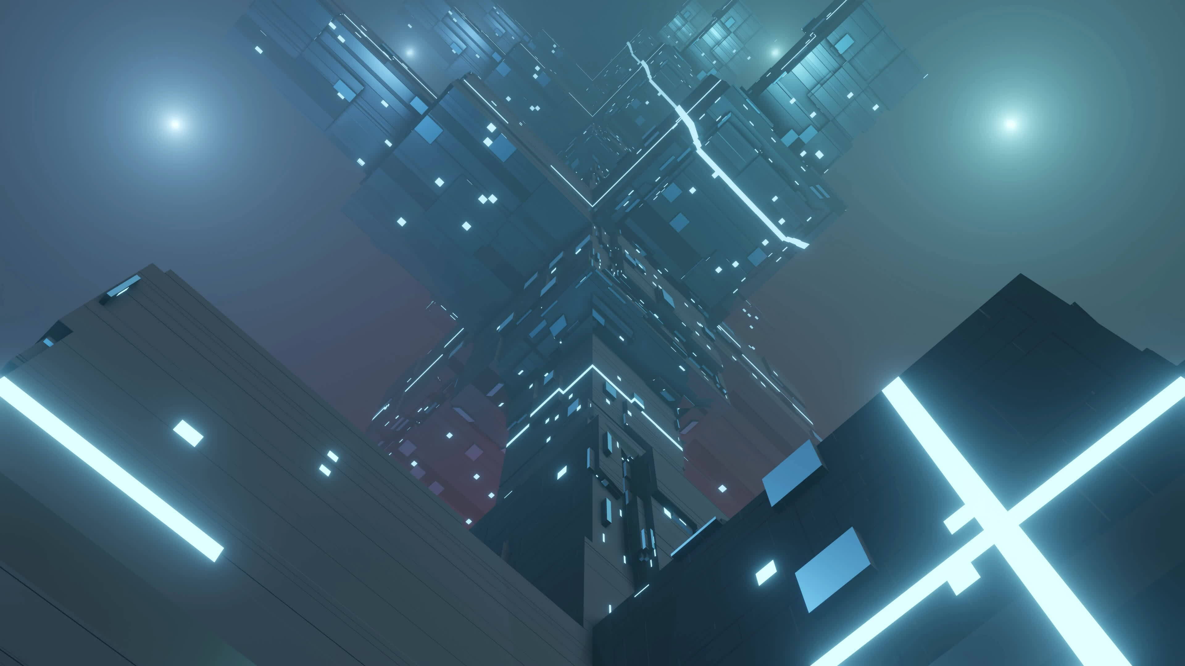 Abstract 3d Sci-fi structure seamless loop, 4k 3d animation background 24678008 Stock Video at ...