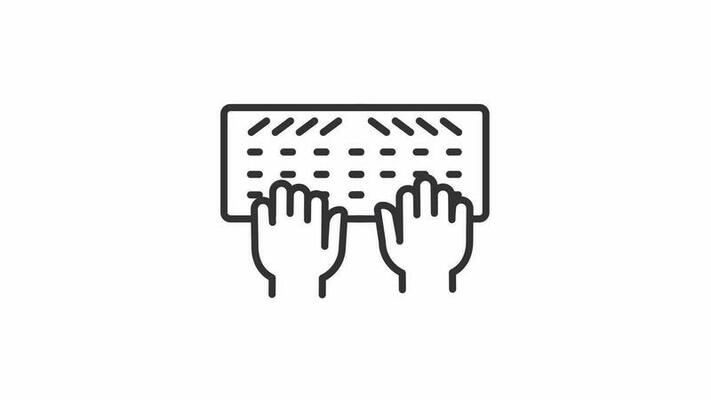 Typing Animation Stock Video Footage for Free Download