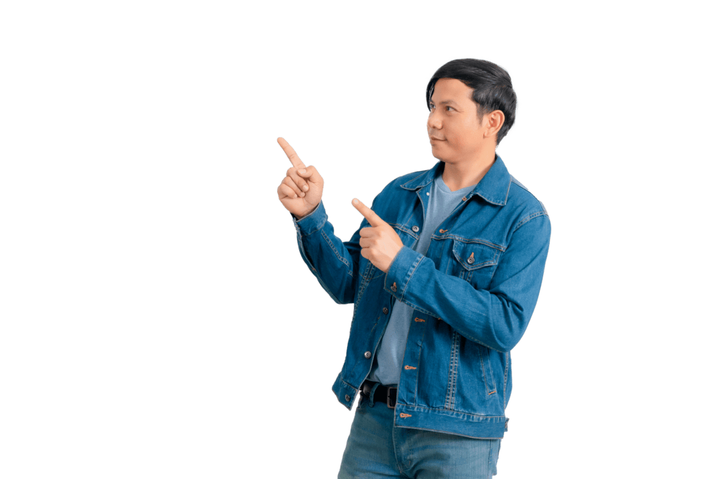 Guy Pointing PNGs for Free Download