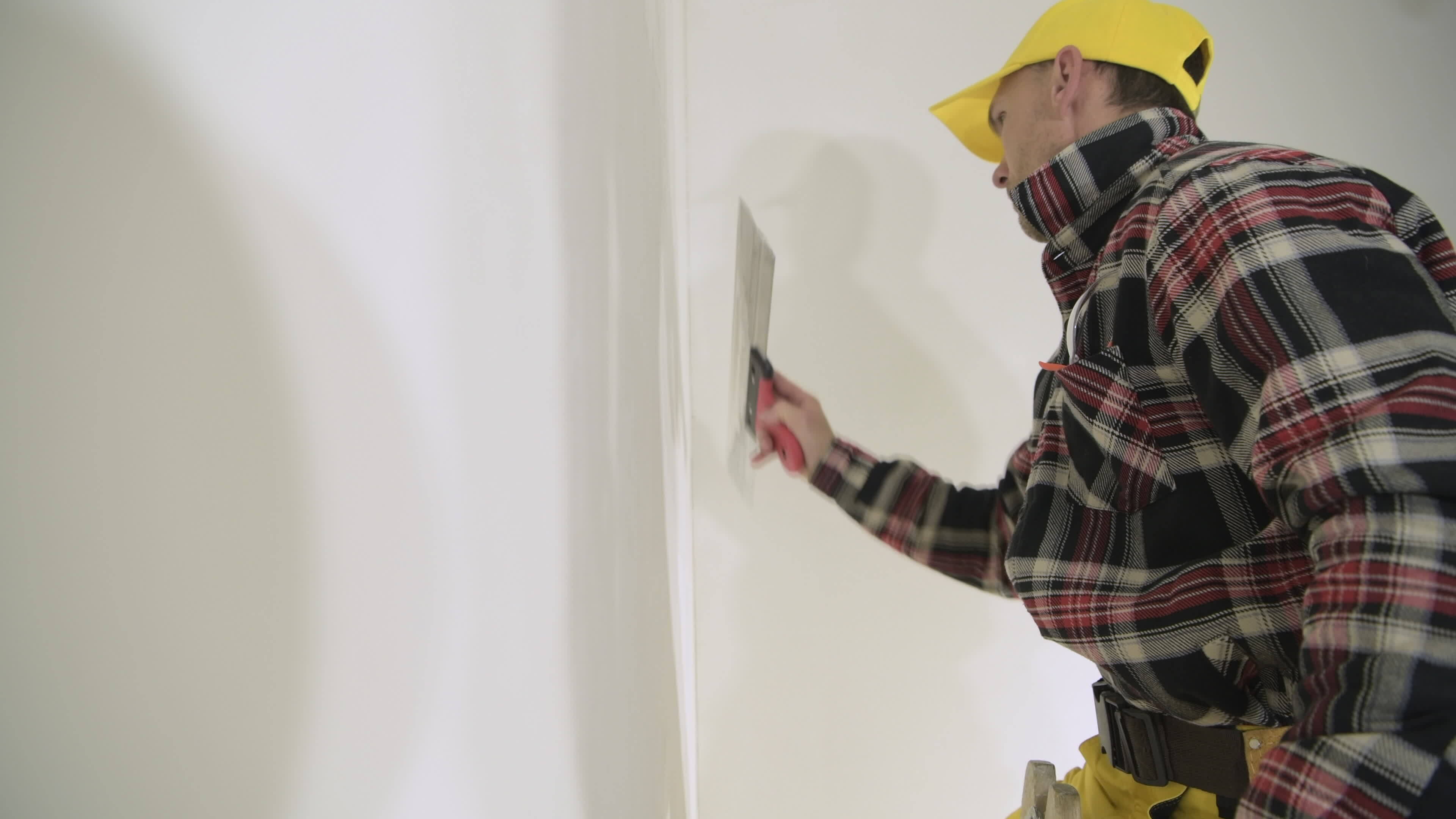 Construction Worker Patching Bathroom Ceiling 24698629 Stock Video at ... Construction Worker Patching Bathroom Ceiling 24698629 Stock Video at ...