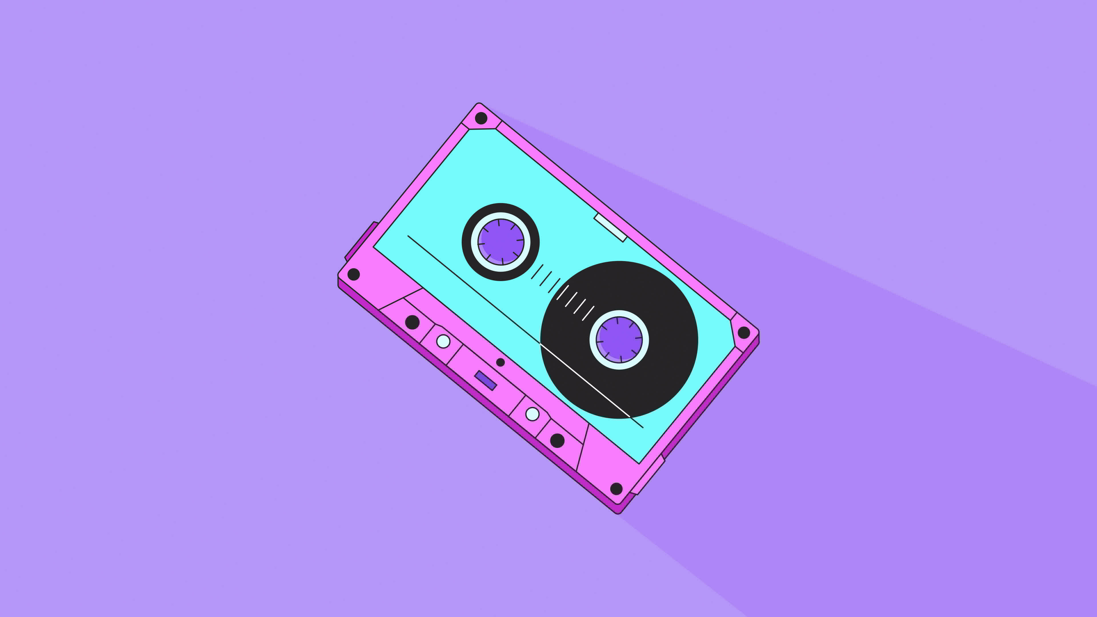 Audio Cassette Lo Fi Animation Oldschool Equipment Analog Recording Retro Tape Rewinding