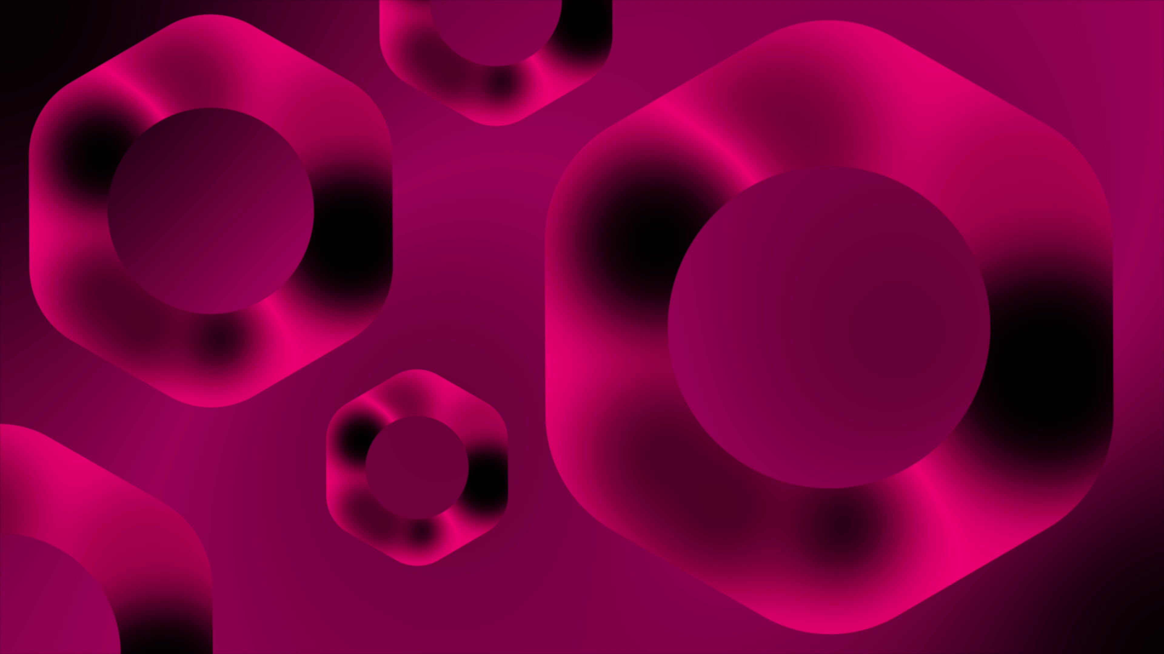 dark pink color abstract pattern rotating hexagonal shape background ...