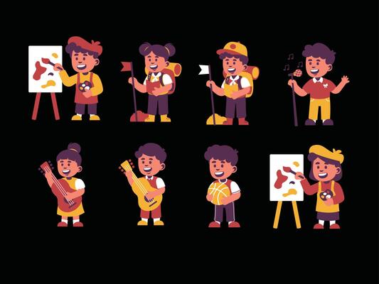 2d Character Animation Vector Art, Icons, and Graphics for Free Download
