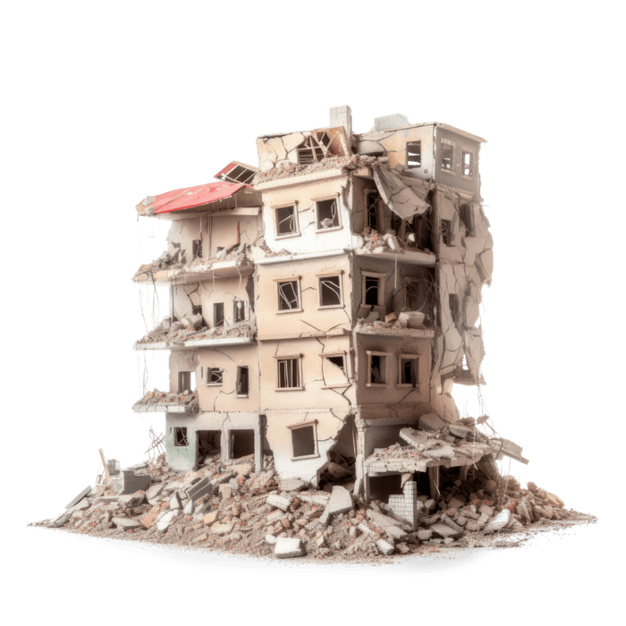 Destroyed Buildings PNGs for Free Download