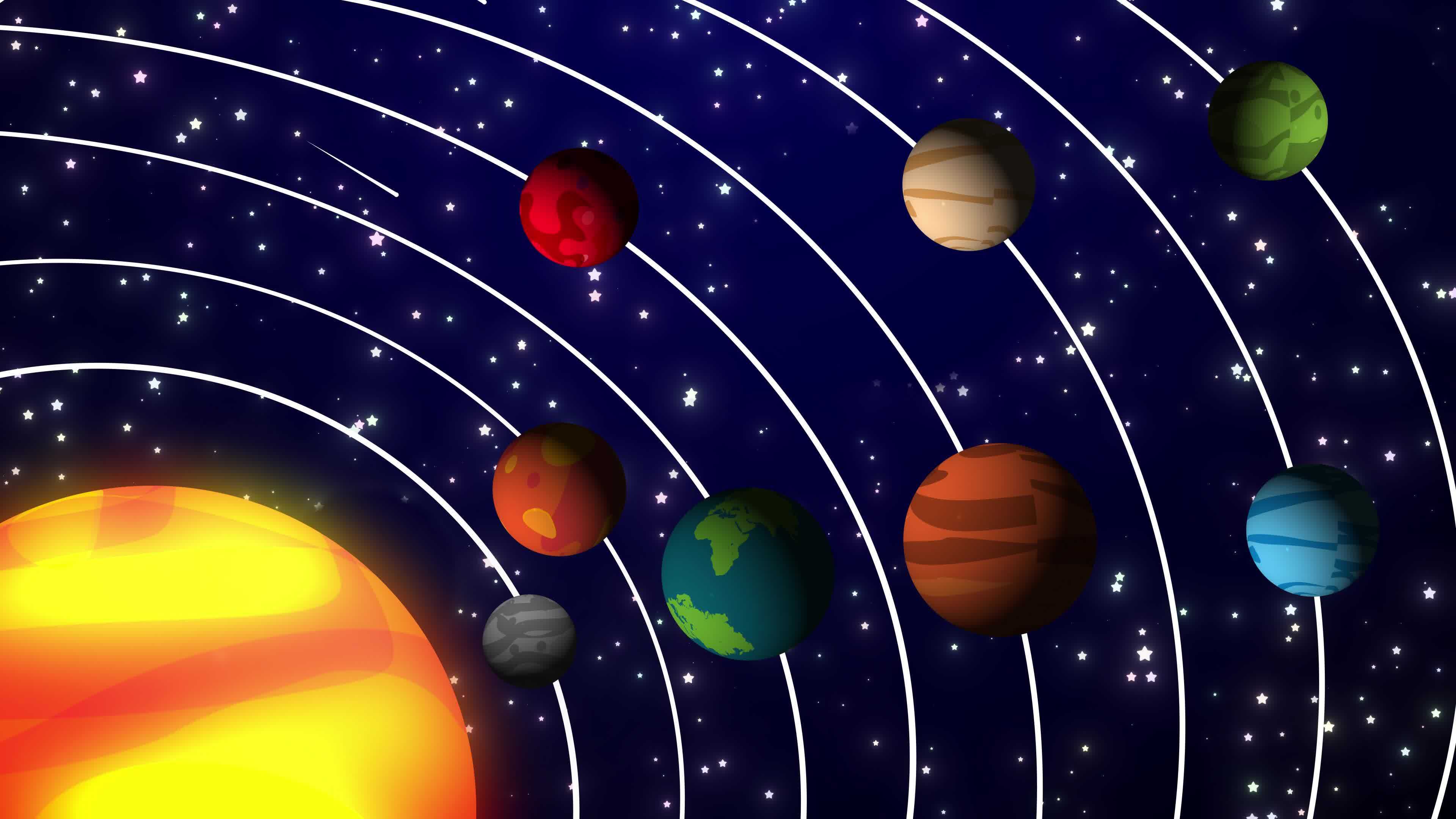 Animated 3d Solar System Wallpaper