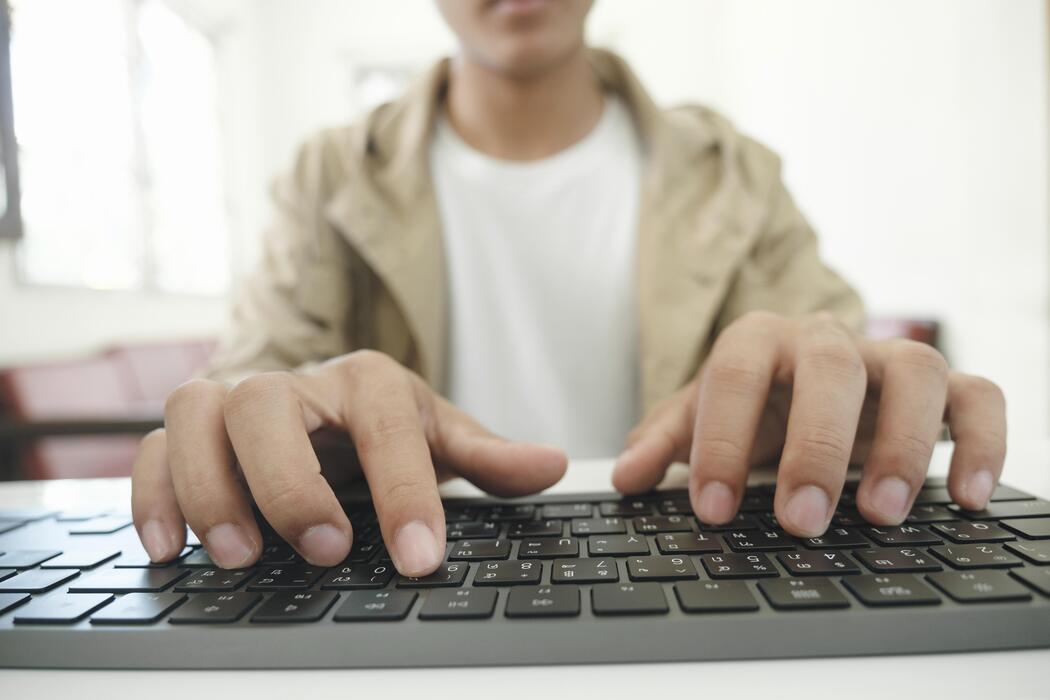 Person Typing Stock Photos, Images and Backgrounds for Free Download