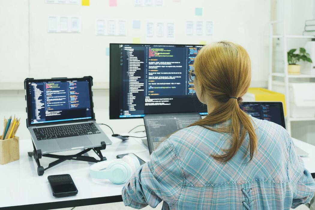 Girl Coding Stock Photos, Images and Backgrounds for Free Download