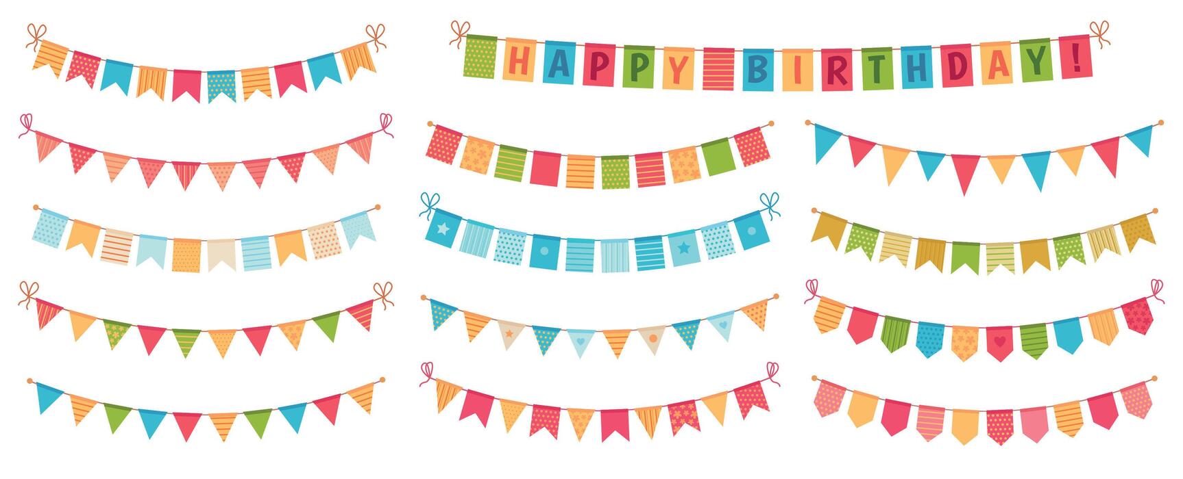 Birthday Bunting Vector Art, Icons, and Graphics for Free Download
