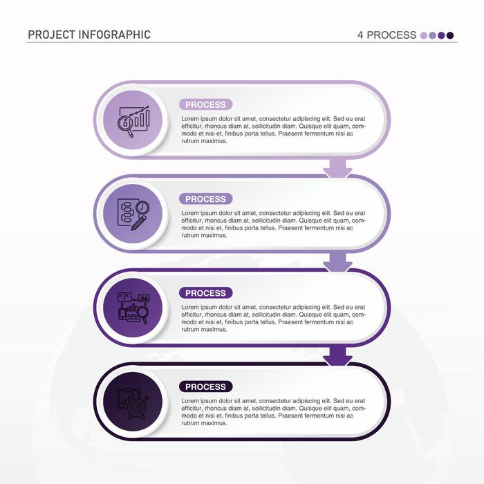 Process Infographic Vector Art, Icons, and Graphics for Free Download