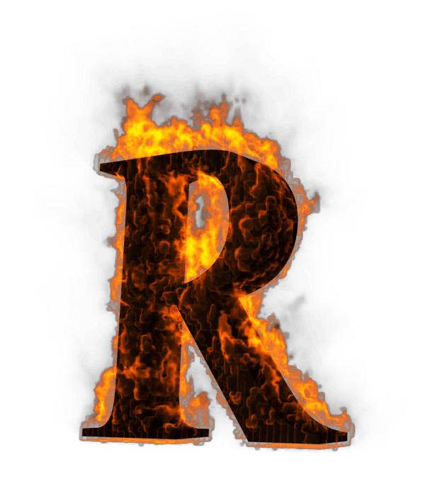 Letras De Fuego PNG para descargar gratis