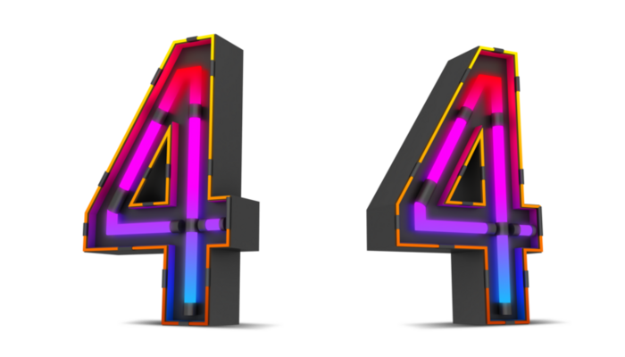Neon Countdown Pngs For Free Download