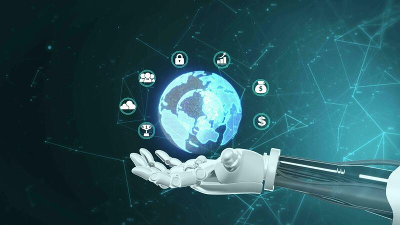 Robotics and AI for the future. 3D rendering. 24834153 Stock Video at ...