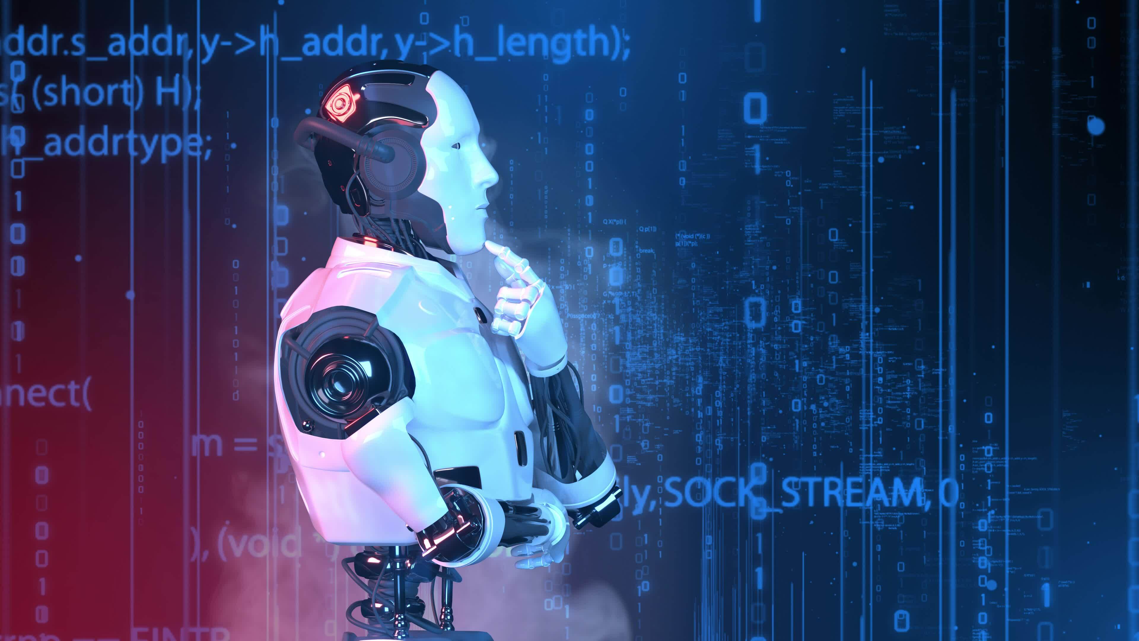 Robotics and AI for the future. 3D rendering. 24834167 Stock Video at Vecteezy