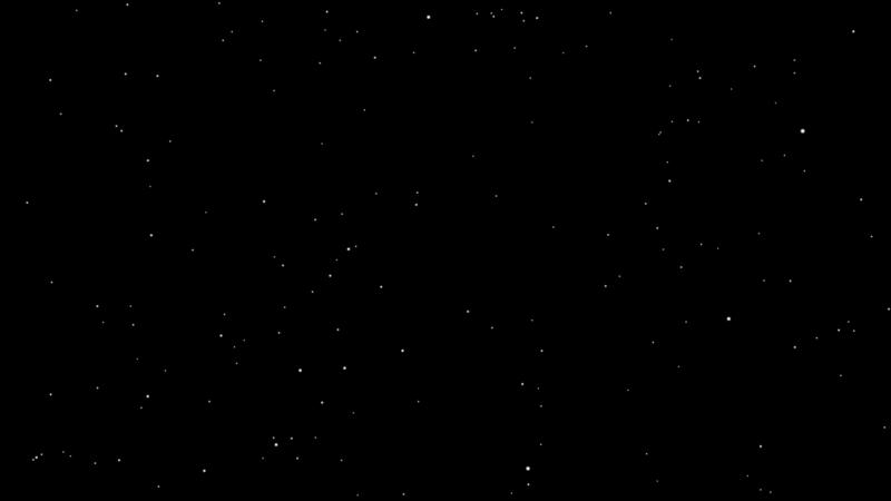 4K Video footage Motion of shinny stars animation on black background. Night stars skies with ...