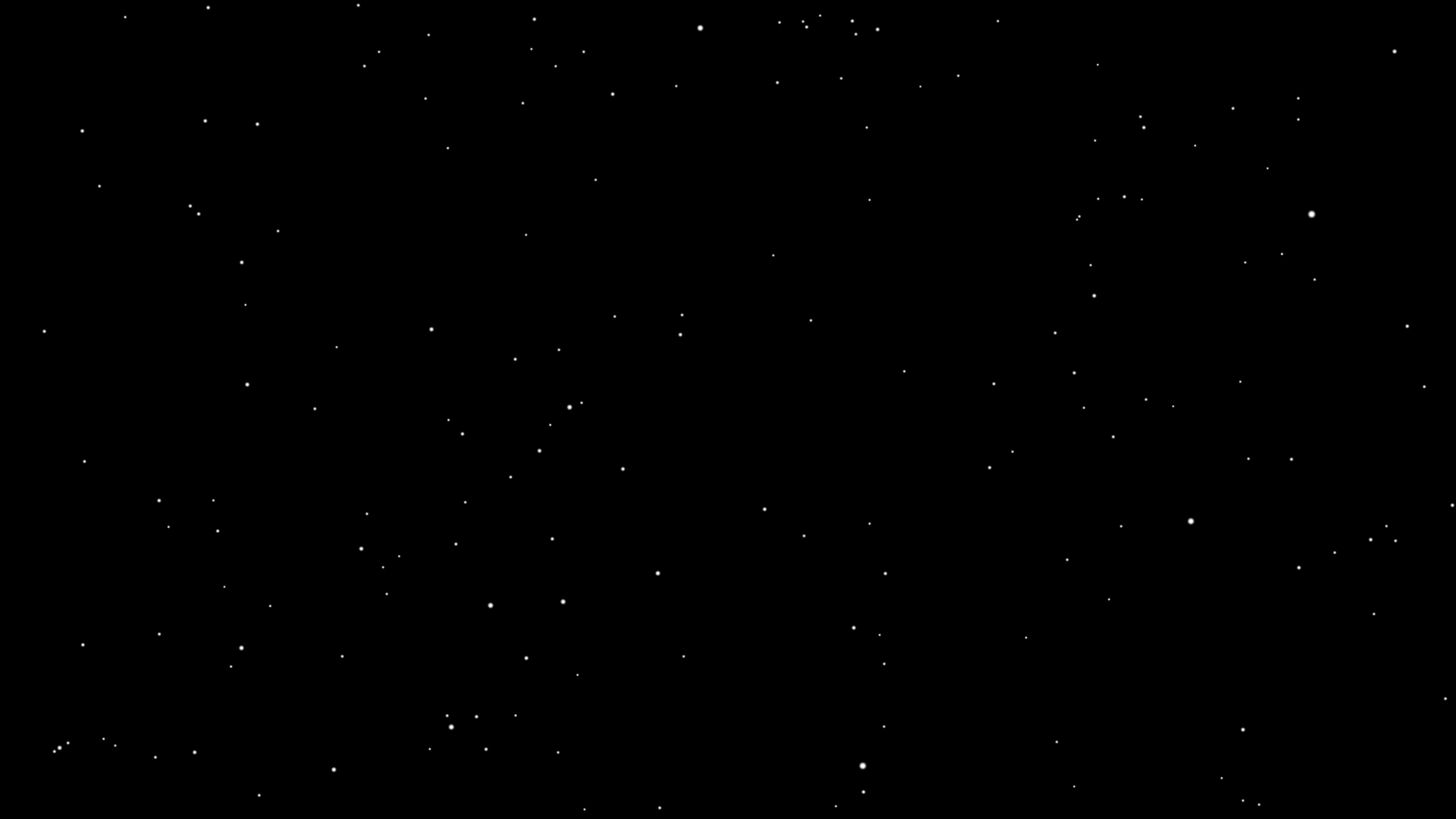 4K Video footage Motion of shinny stars animation on black background. Night stars skies with ...