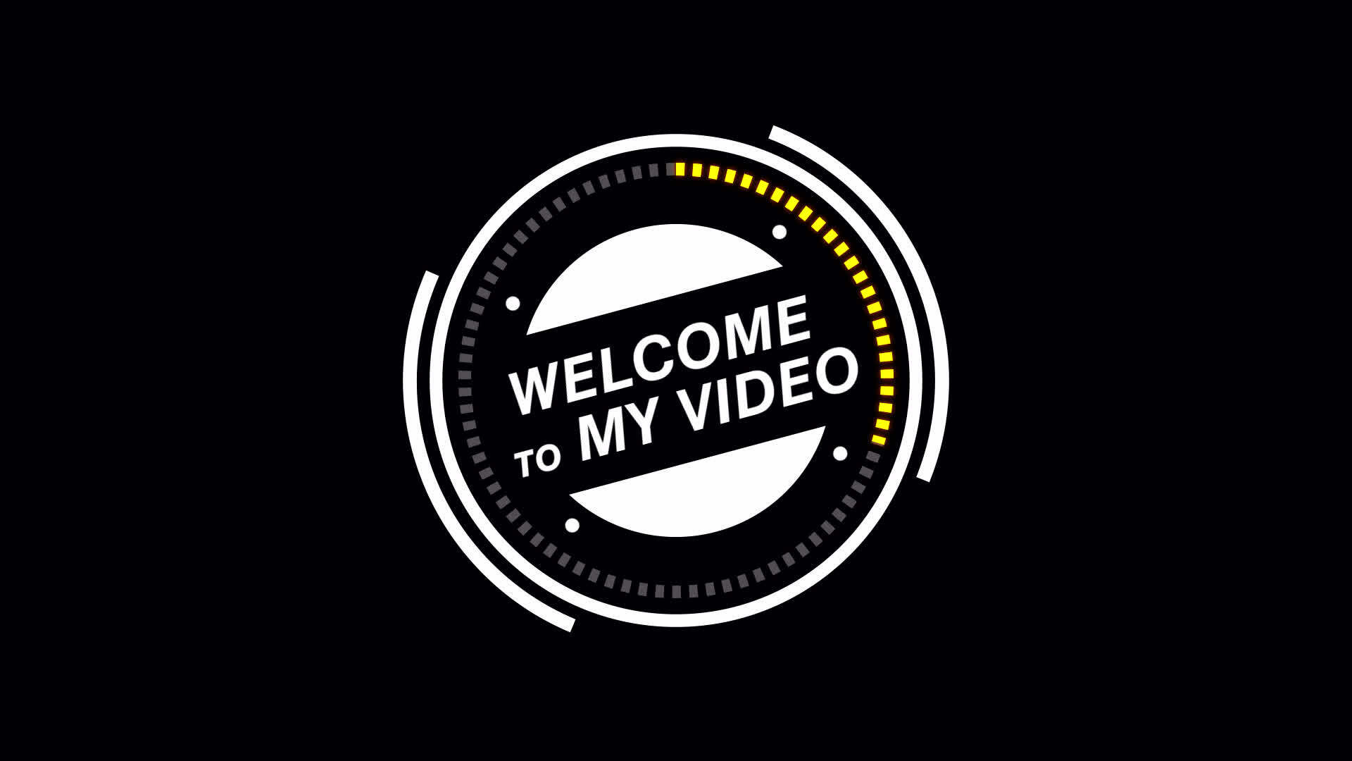 Welcome to my video. HUD circle, technology futuristic simple view, transparent background ...