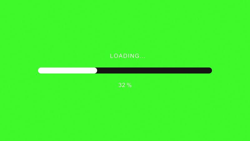 Loading Green Screen Progress Bar 24840997 Stock Video at Vecteezy