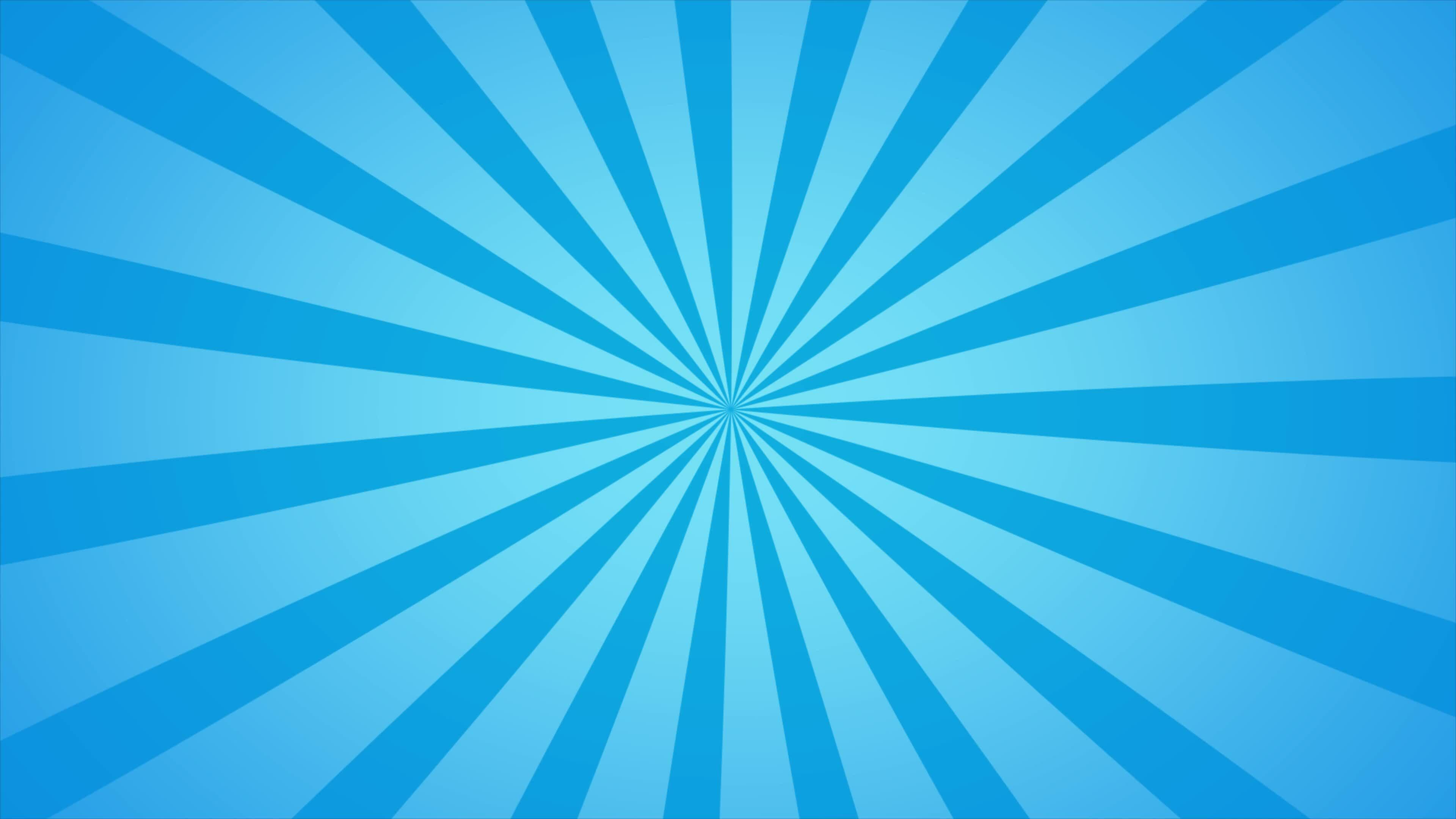 Abstract Animation Loop Background Radial Lines Rotate In Blue Cartoon