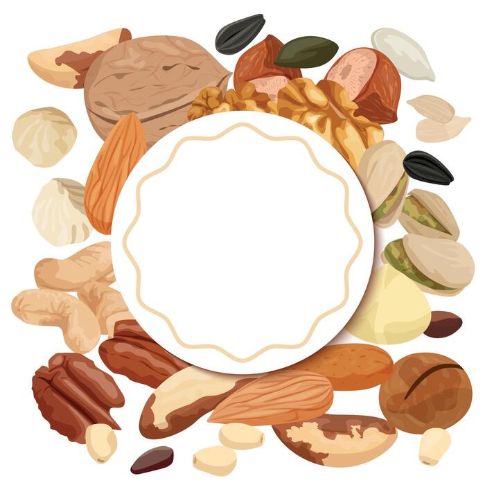 Mixed Nuts Vector Art, Icons, and Graphics for Free Download