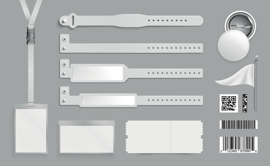 Bracelet Ticket Vector Art, Icons, and Graphics for Free Download