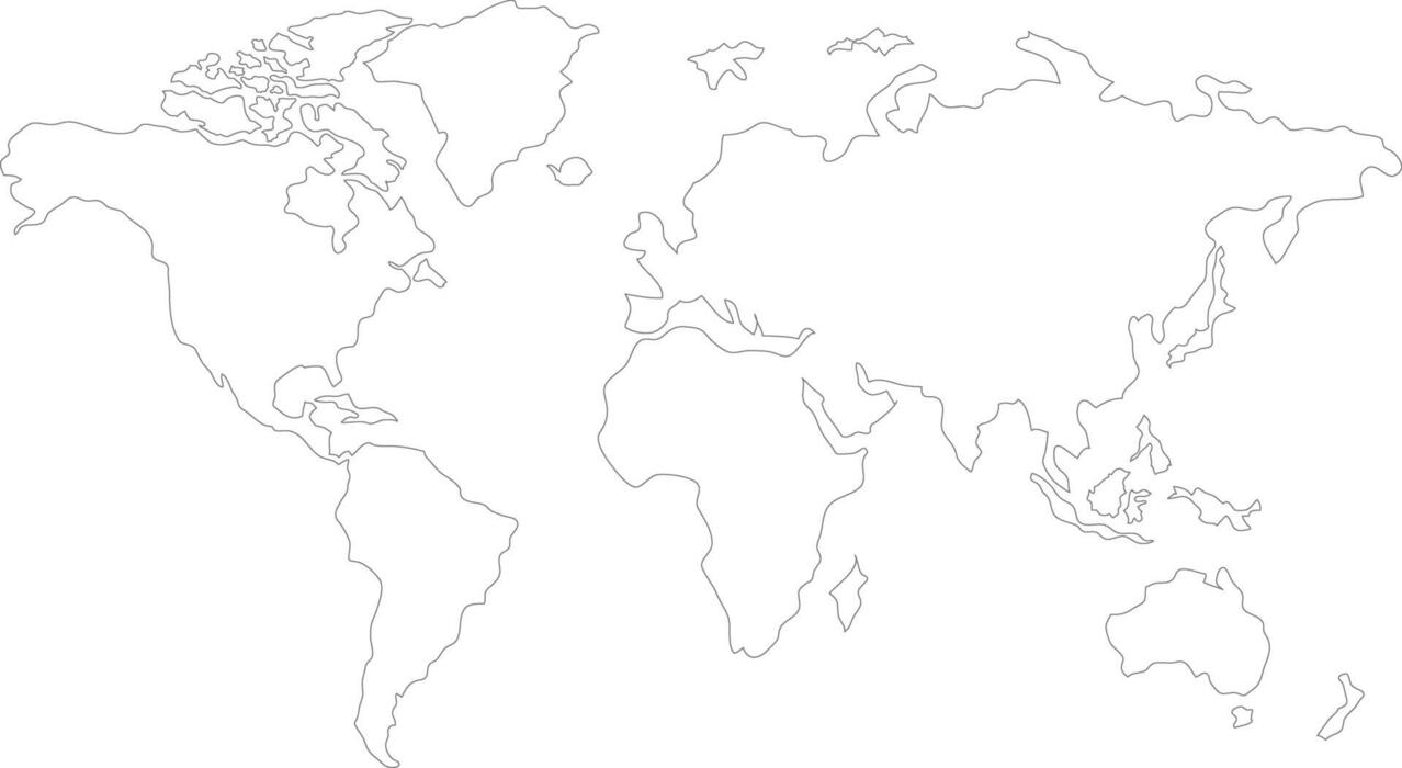 Simple World Map Vector Art, Icons, and Graphics for Free Download