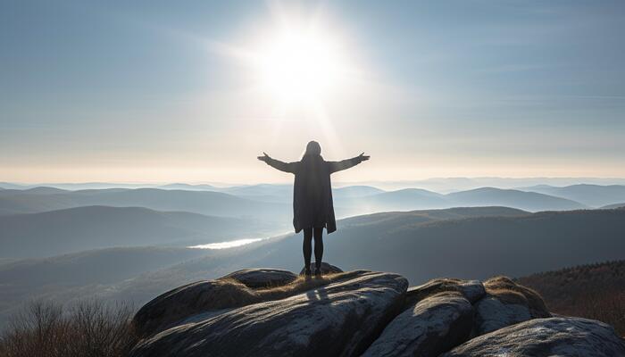 Worship On Top Of Mountain Stock Photos, Images and Backgrounds for Free Download