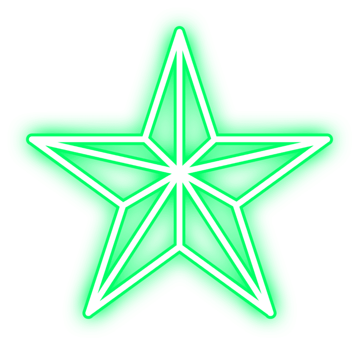 Neon Star PNGs for Free Download