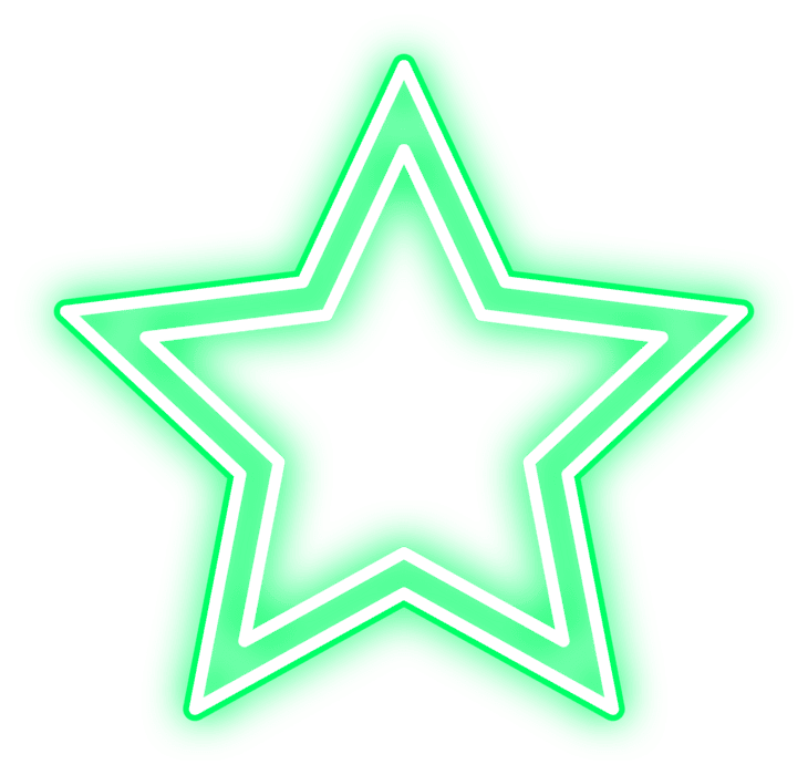 Neon Star PNGs for Free Download