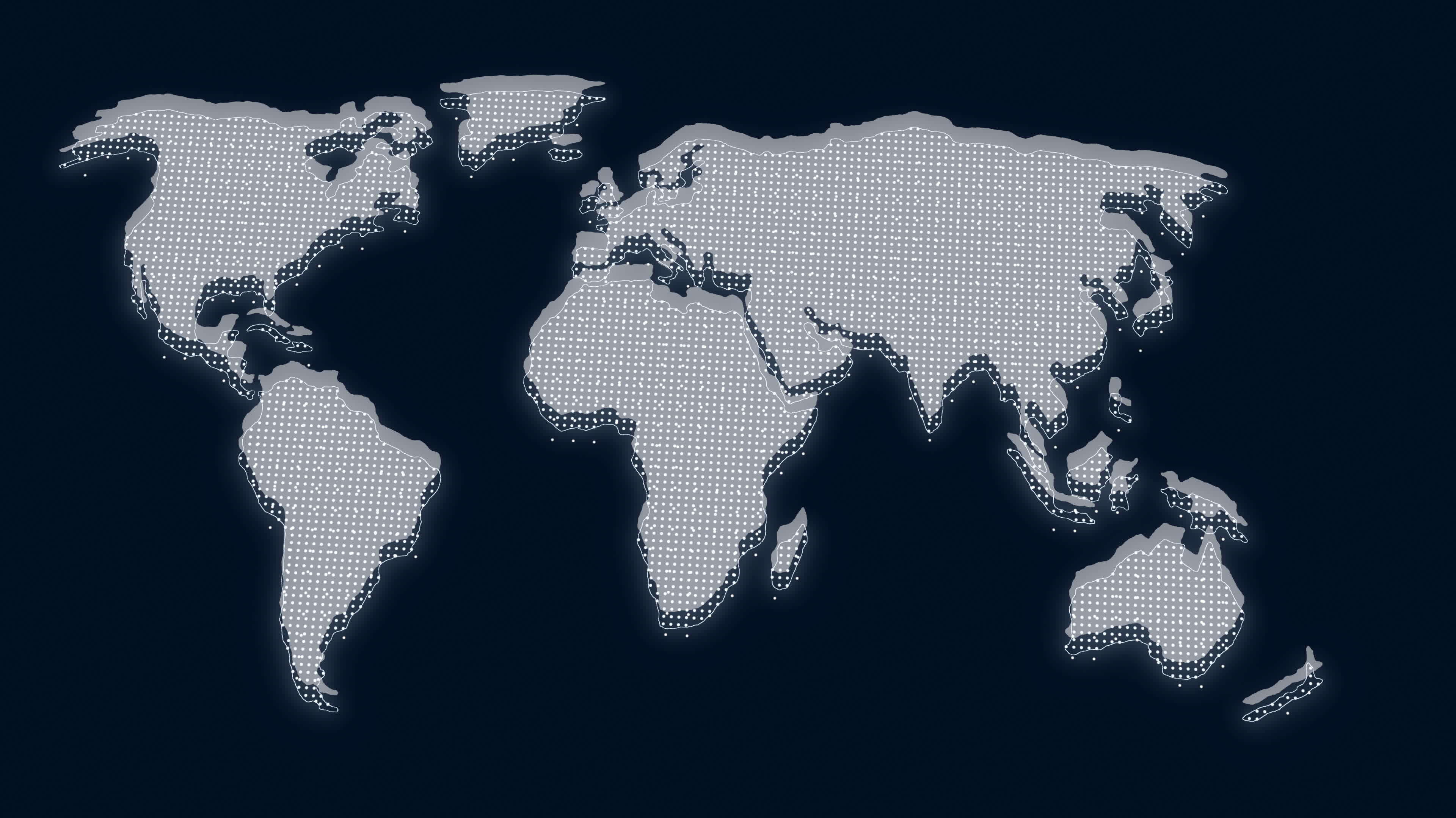 Animated Map Desktop Wallpaper