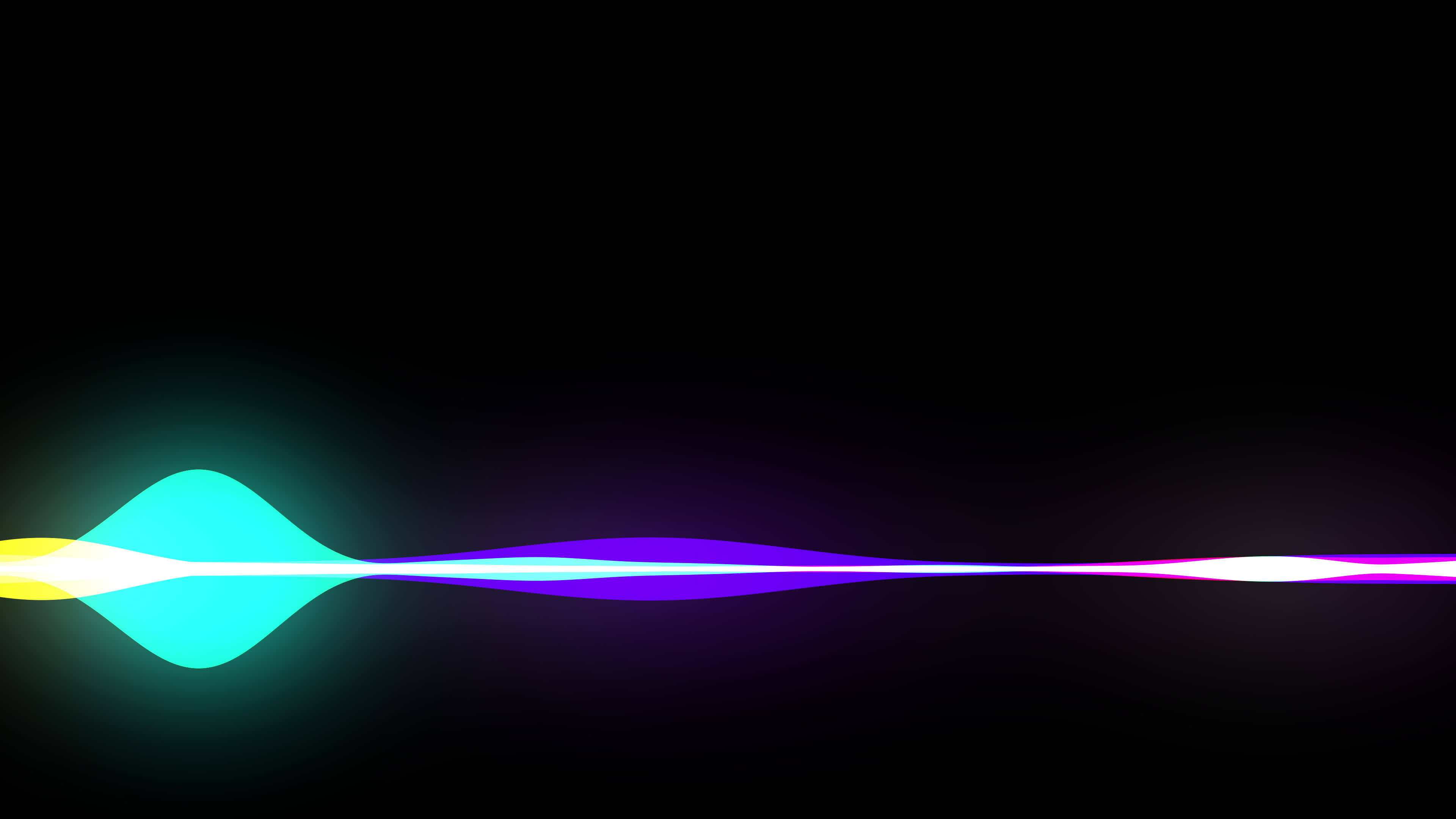Voice waveform in neon colors horizontal isolated on black background ... Voice waveform in neon colors horizontal isolated on black background ...